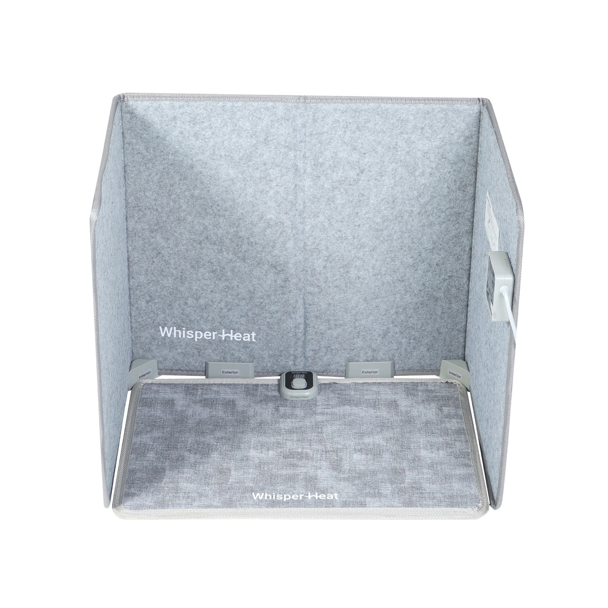 Whisper Heat | Under Desk Heater and Floor Mat Bundle