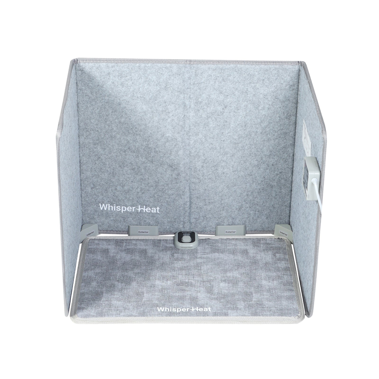 Whisper Heat | Under Desk Heater and Floor Mat Bundle